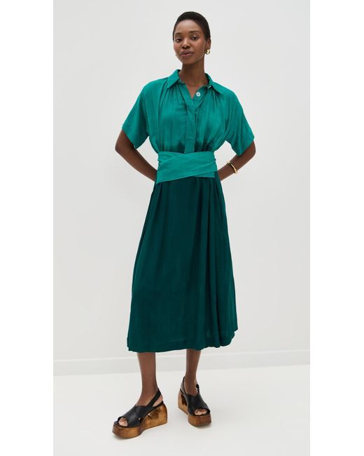 Elisamama Issa Dress in Green | Lyst