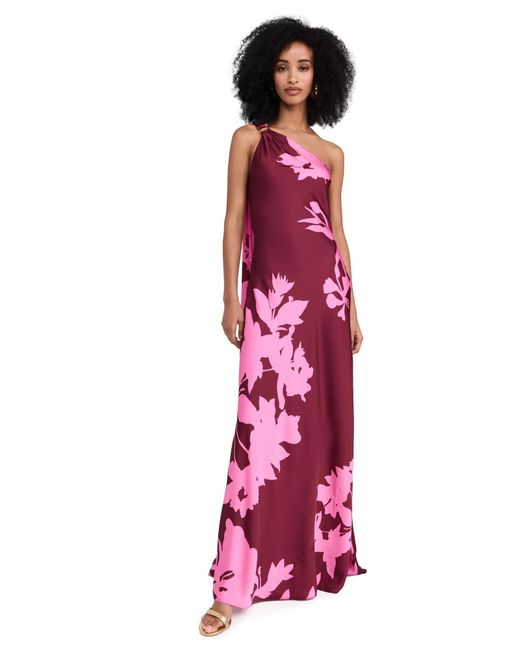 Hemant & Nandita Heant And Nandita One Houlder Long Dre Black Agenta in ...