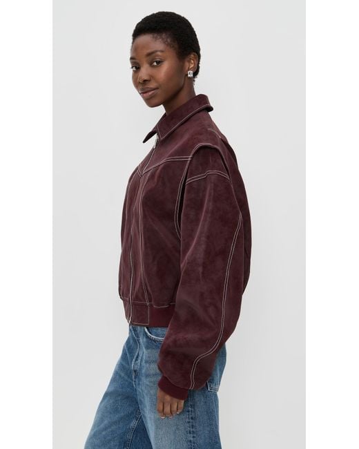 Lioness Vista Bomber in Red | Lyst Canada
