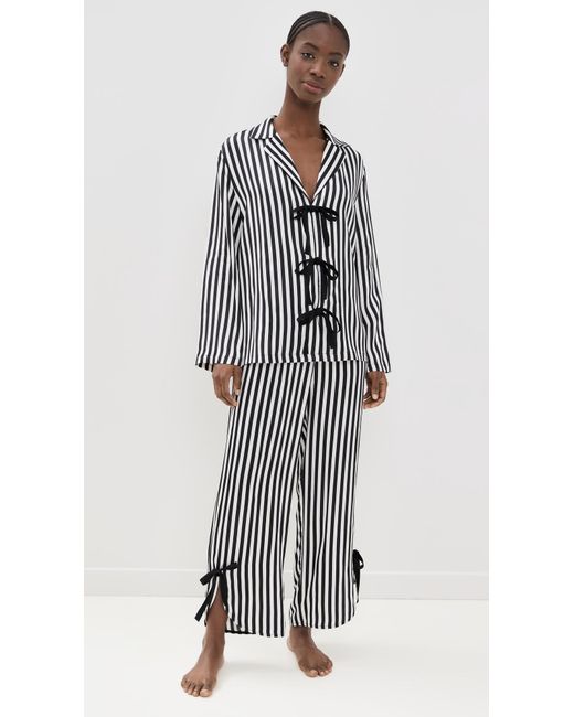 Sleeper Leeper Phoenix Triped Et With Bow Detail | Lyst