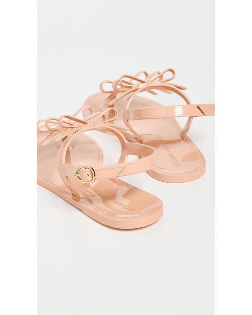 Stuart Weitzman Felicity Multi Bow Jelly Sandals | Lyst
