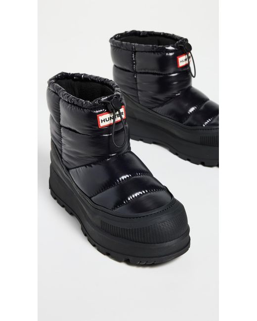HUNTER Amble Insulated Boots in Black | Lyst