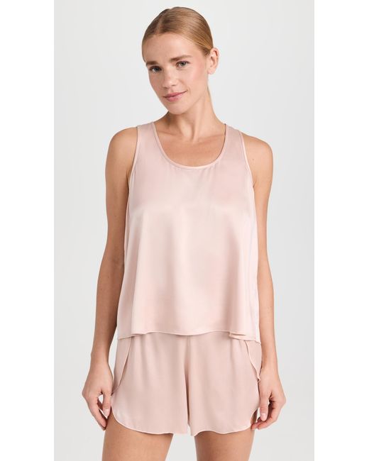 Lunya Washable Silk Tulip Back Set in Pink | Lyst
