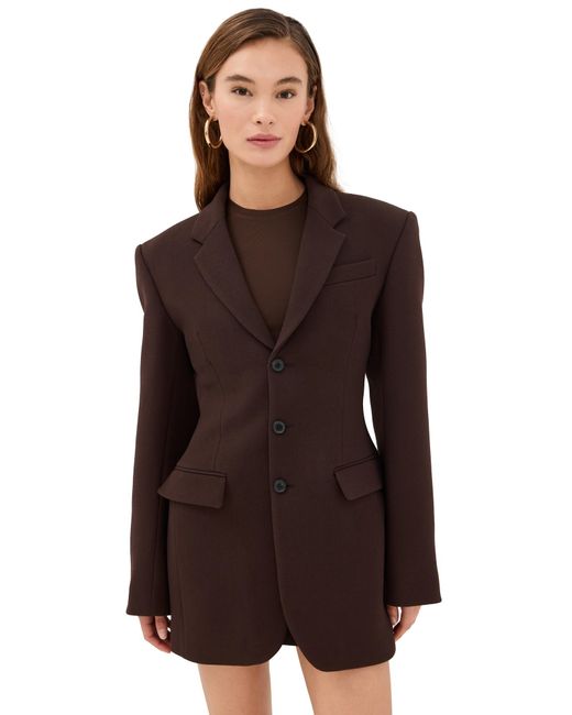 Wardrobe NYC Wardrobe. Nyc Ongine Bazer in Brown | Lyst