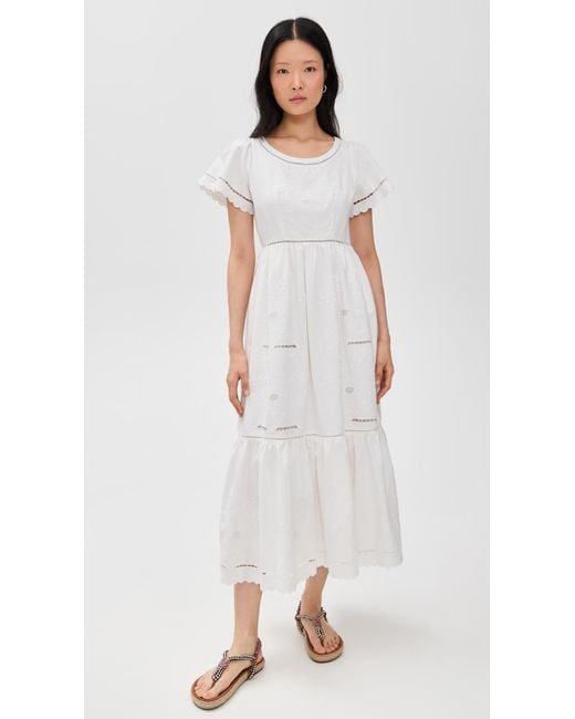 Hunter Bell Marley Dress in White | Lyst