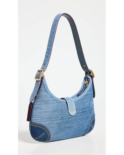 COACH The Originals Denim Hamptons Hobo in Blue | Lyst