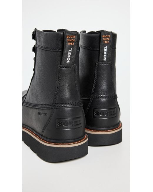 Sorel Slabtown 62 Caribou Hi-viz Waterproof Boots in Black for Men | Lyst