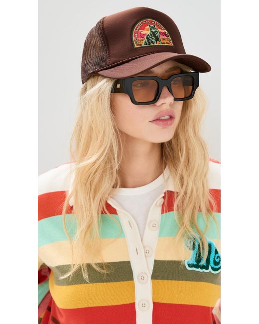 Freya Wander Wolf Trucker Hat in Brown | Lyst