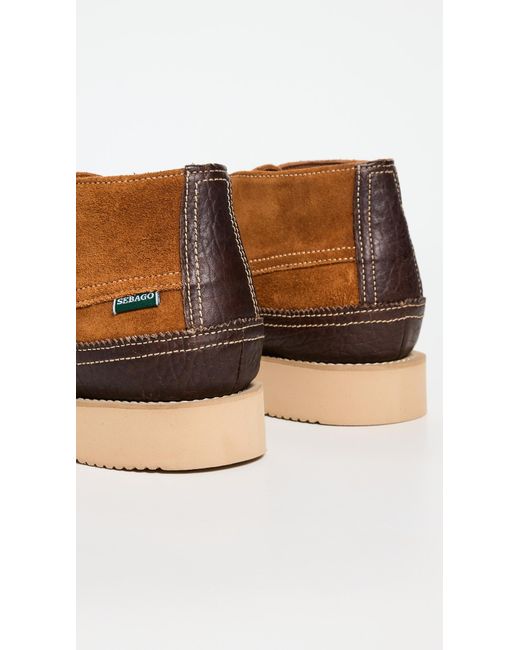 Sebago Suede Canoe Moc Boots for Men | Lyst