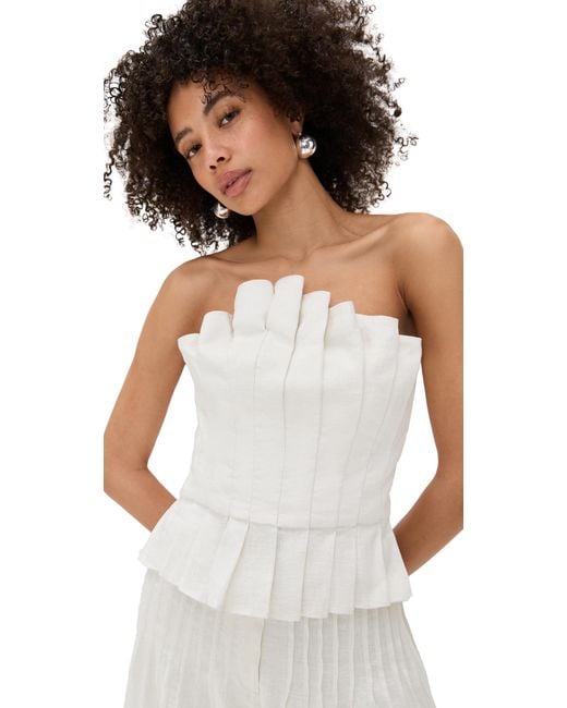 AZULU Nola Top in White | Lyst