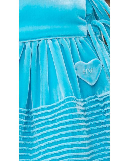 Horror Vacui Toga Mini Skirt in Blue | Lyst