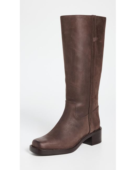 Reformation Frances Knee Boots in Brown | Lyst