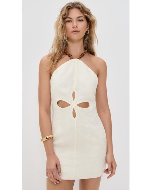 AZULU Drea Dress in Natural | Lyst