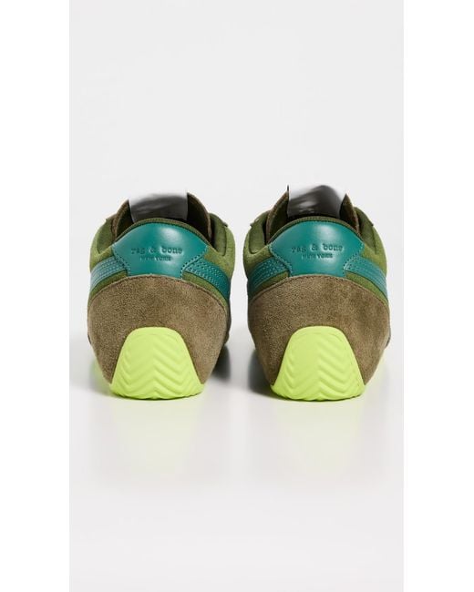 Rag & Bone Retro Runner Slim Ultra Sneakers in Green | Lyst