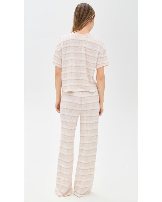 Honeydew Intimates Take It Easy Tee Pants Set in Natural | Lyst