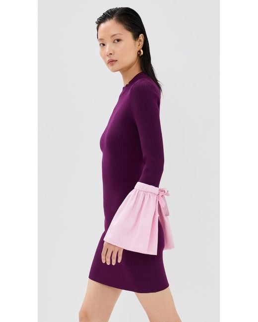 Jonathan Simkhai Ikhai Agathea Knit Cobo Ini Dre Acai Uti in Purple | Lyst