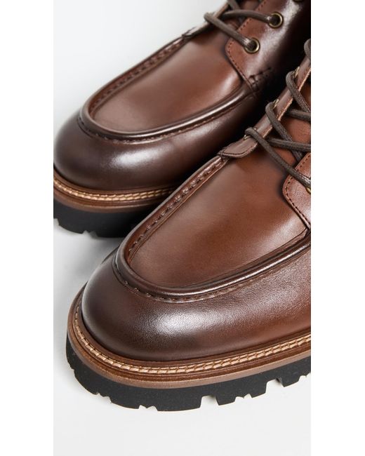 BOSS Half Boots With Apron Toe in Brown for Men | Lyst
