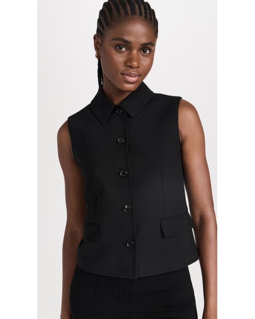 Theory Tailored Vest in Black | Lyst
