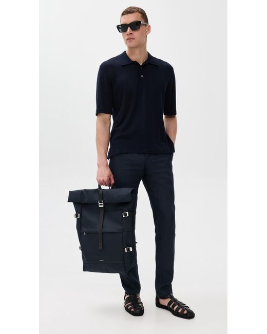 Sandqvist Icon Large Rolltop Backpack in Blue for Men | Lyst