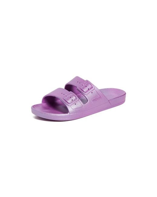 FREEDOM MOSES Metallic Slides in Purple | Lyst