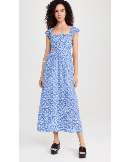 RIXO London Iianne Dre Carnation Bue in Blue | Lyst