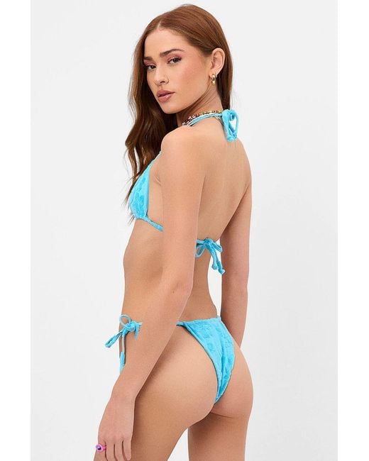 Frankies Bikinis Tia Terry String Bikini Bottom Lyst Uk