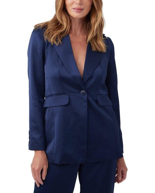 Trina Turk Park Avenue Jacket in Blue | Lyst
