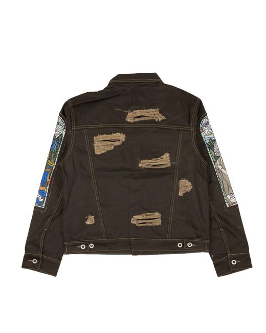 Who Decides War X Barriers Ny Monument Denim Jacket in Black for Men | Lyst