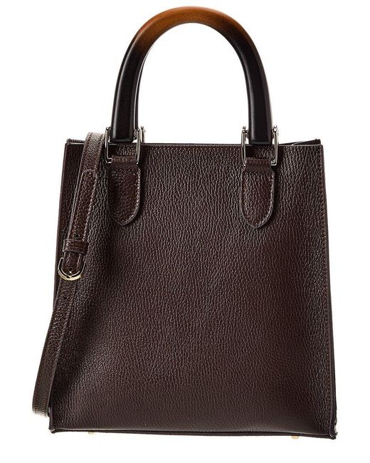 Persaman New York Charlotte13 Leather Tote in Brown | Lyst