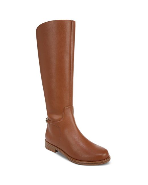 Giani Bernini Sutton Chain Faux Leather Knee-High Boots in Brown | Lyst