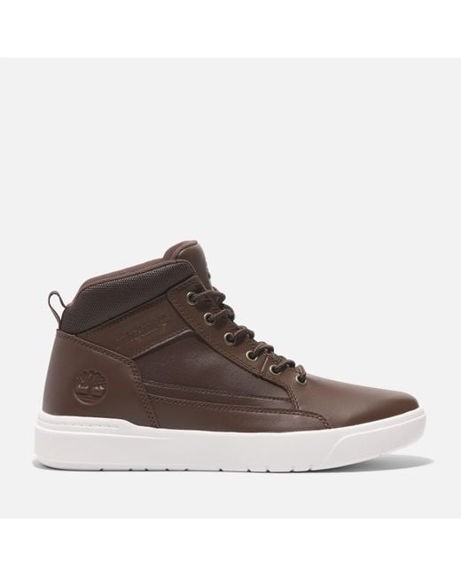 Timberland Allston Mid Lace-Up Sneaker in Brown for Men | Lyst