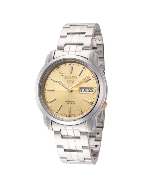 Seiko Series 5 36mm Automatic Watch in Metallic for Men | Lyst