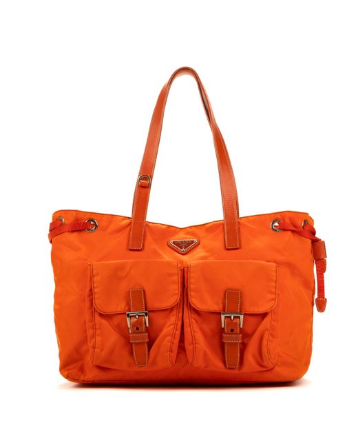 Prada Double Pocket in Red | Lyst