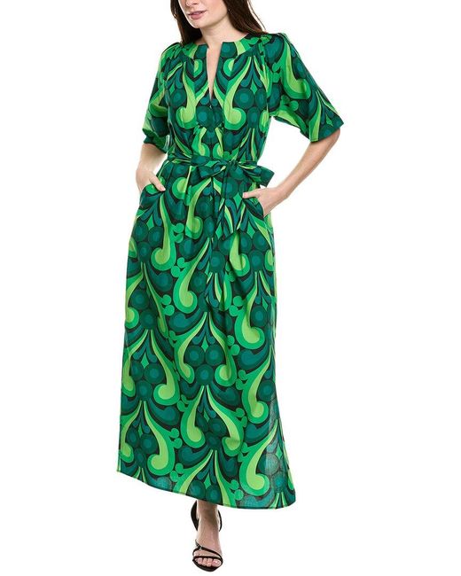FLORA BEA NYC Vale Maxi Dress in Green | Lyst