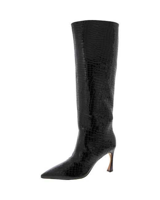 Alexandre Birman Kyra Pointed Toe Zipper Knee-High Boots in Black | Lyst