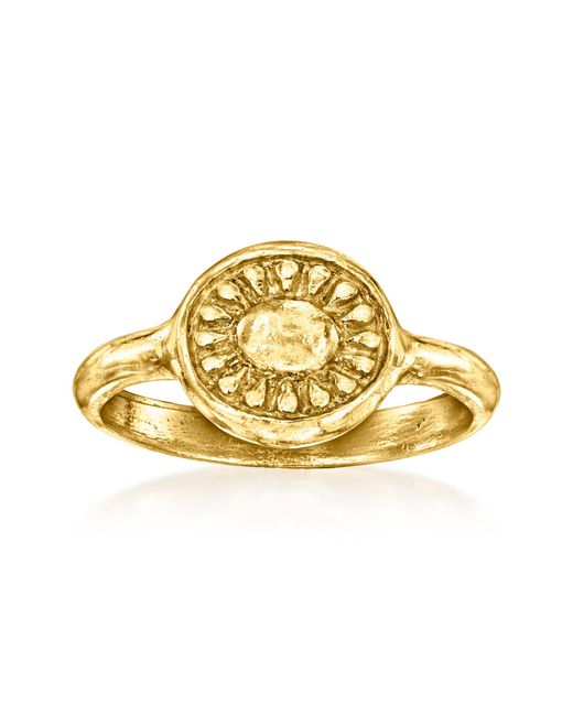 Ross-Simons Italian 14kt Gold Sunflower Ring in Metallic | Lyst