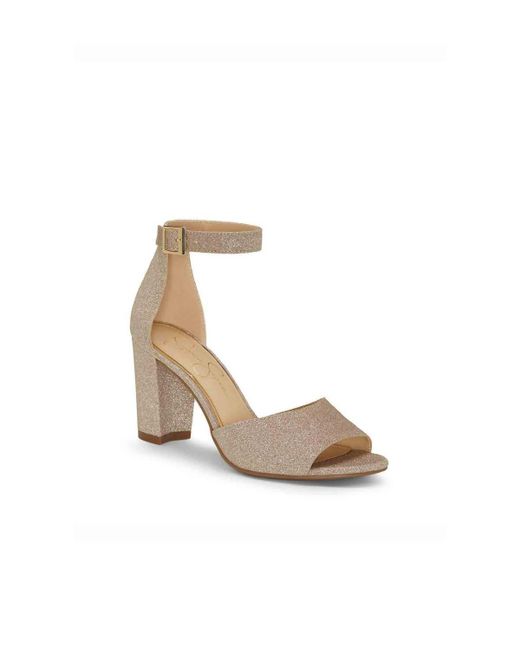 Jessica Simpson Sherron Heel in White | Lyst