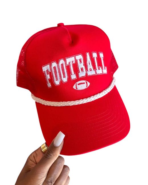 Charlie Southern Football Rope Trucker Hat in Red | Lyst