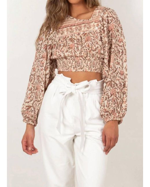 Cleobella Lydia Blouse in Natural | Lyst