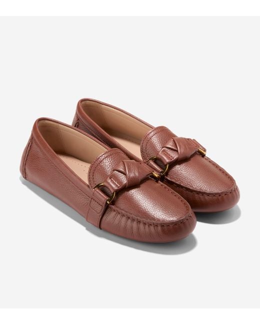 Cole Haan Emmie Knot Drivers in Brown | Lyst