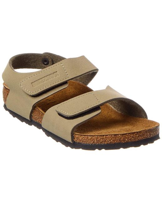 Birkenstock Palu Logo Bs Narrow Birko-Flor Sandal in Brown | Lyst