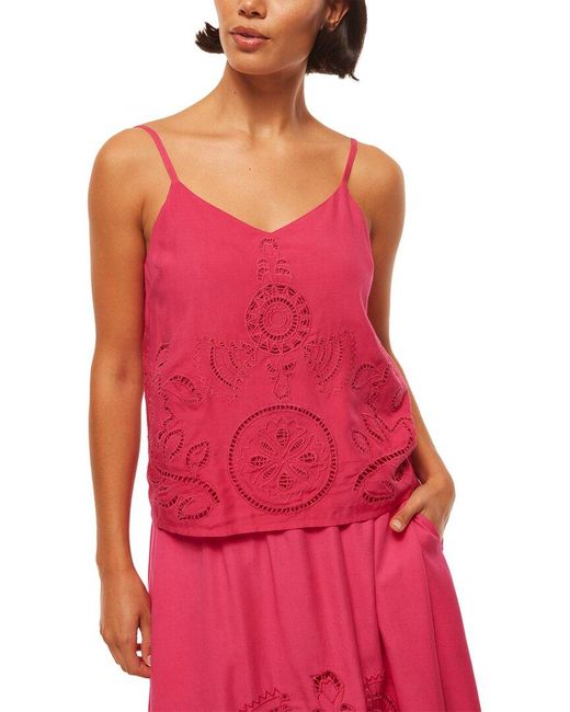 MISA Los Angles Marcela Top in Red | Lyst