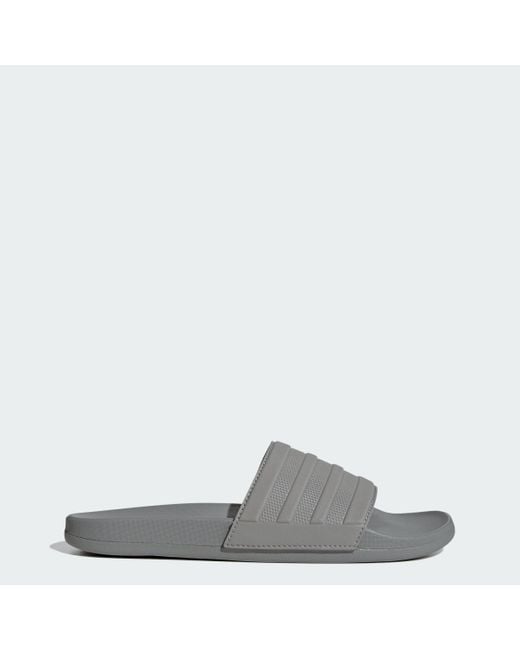 adidas Adilette Comfort Slides in Gray for Men | Lyst