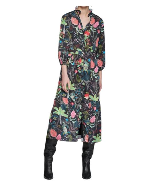 Vilagallo Lucille Dress in Green | Lyst