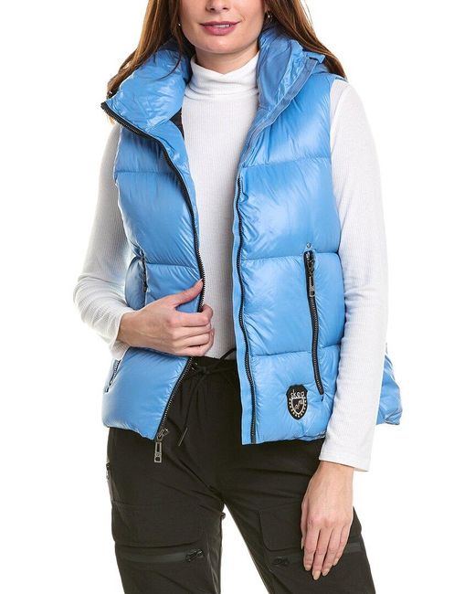 SKEA Mary Ultra Puffy Vest in Blue | Lyst