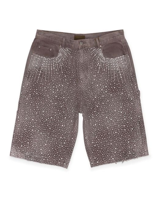 BIRTH OF ROYAL CHILD Diamond Jorts in Gray for Men | Lyst
