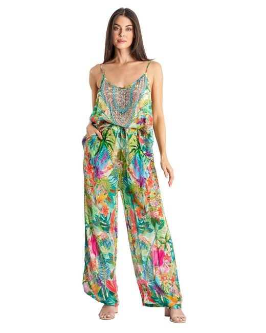 La Moda Clothing Jaded 2 Piece Pant Set in Green | Lyst