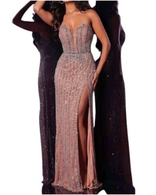 Jovani Sequin Corset Bodice Prom Dress in Black | Lyst