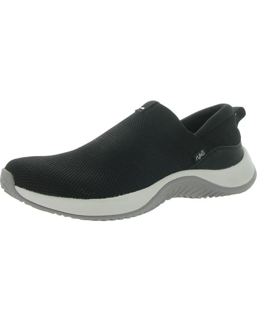 Ryka Encore Knit Slip On Trainers Slip-On Sneakers in Black | Lyst