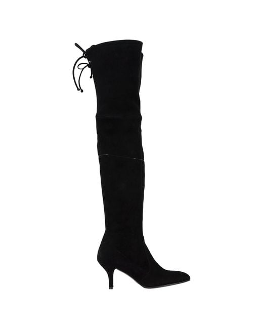 Stuart Weitzman Tiemodel Knee-High Boots in Black | Lyst